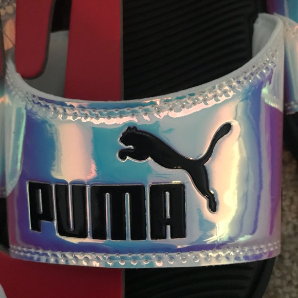Puma | Shoes | Last Holographic Puma Slide Sandals | Poshmark